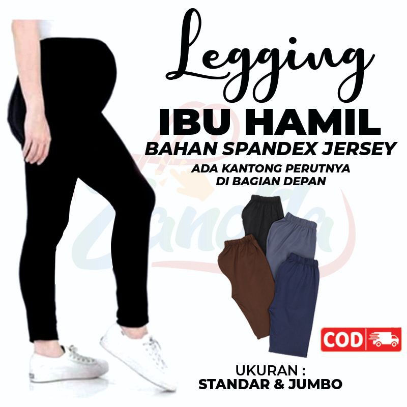 Jual Legging Wanita Hamil Spandex Premium Std & Jumbo | Shopee Indonesia