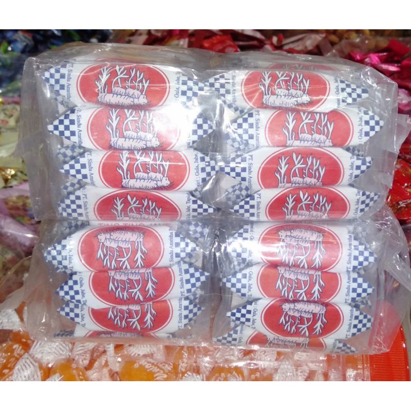 Jual Manisan Jahe Permen Ting Ting Jahe perbungkus isi 80pc | Shopee ...