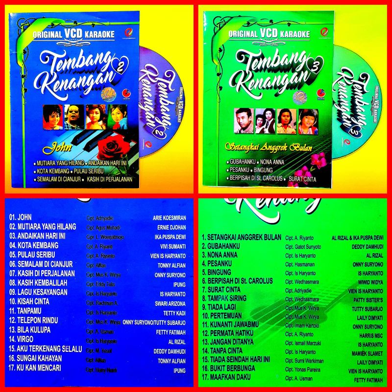 Jual VARIASI KASET ORIGINAL LAGU TEMBANG KENANGAN NOSTALGIA BISA KARAOKE-VOCAL ON OF AKTIF-LAGU ...