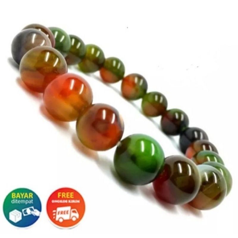 Jual GELANG Batu Alam Natural Edong Panca Warna,Original Stone | Shopee ...