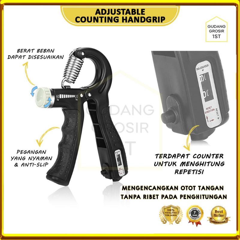 Jual [ORIGINAL] SPEEDS hand grip counter hitung 5-60KG | Shopee Indonesia