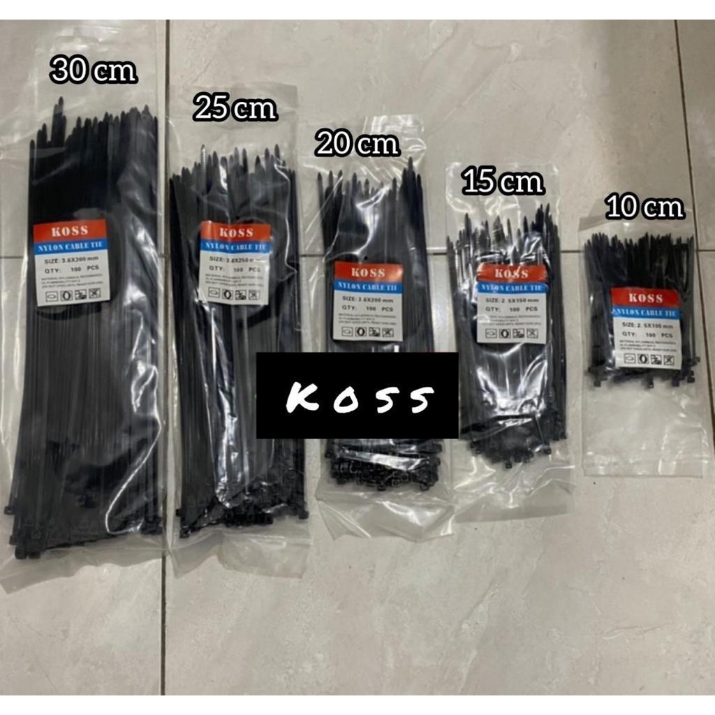 Jual PROMO KABEL TIES KOSS KABEL TIS TALI TIS TALI TIES 1 BUNGKUS ISI ...