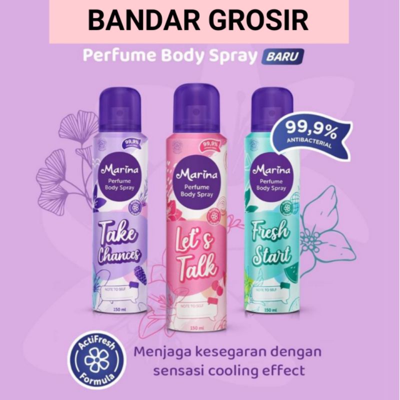 Jual MARINA PERFUME BODY SPRAY BARU 150ML | Shopee Indonesia