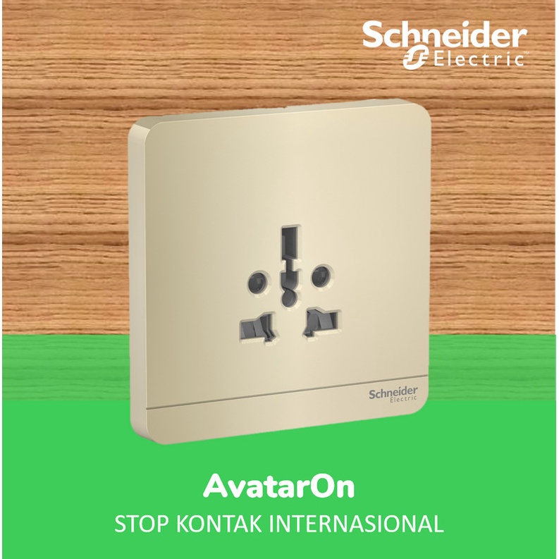 Jual Schneider Electric AvatarOn Gold Stop Kontak International - 1 ...