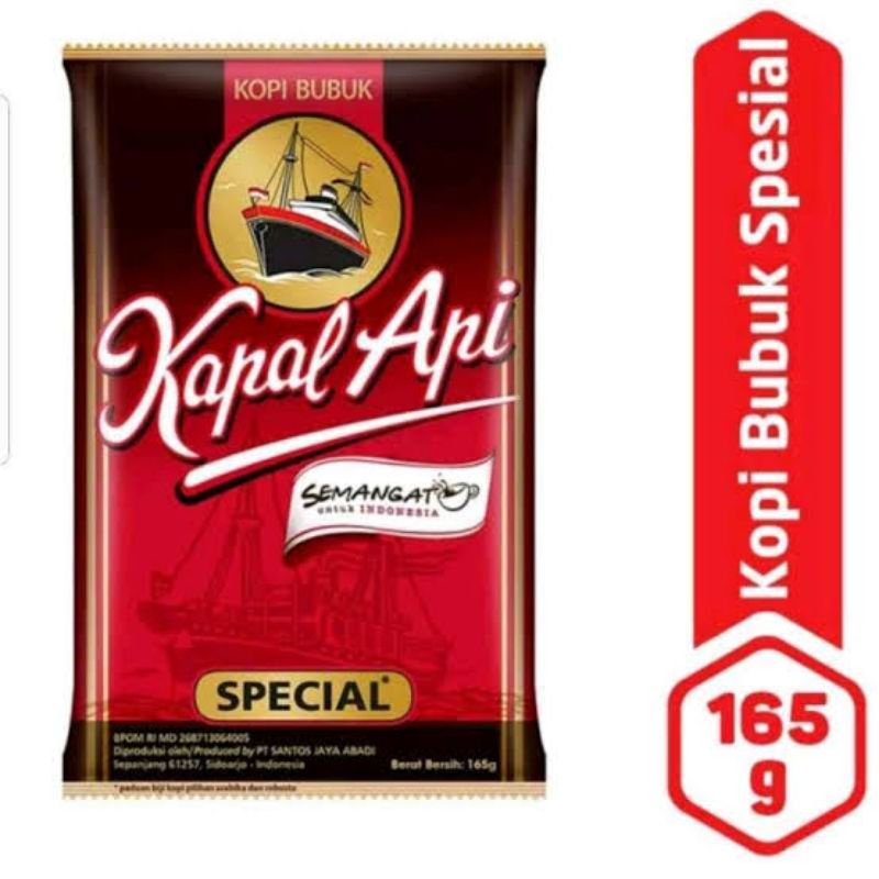 Jual Kopi Bubuk Kapal Api Special Merah 165 gr | Shopee Indonesia