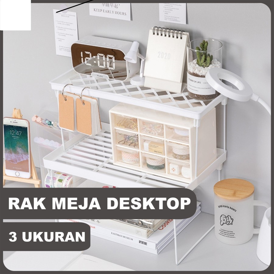 Jual Rak Meja Stationery Desktop Storage Rak Lipat Penyimpanan Buku ATK ...