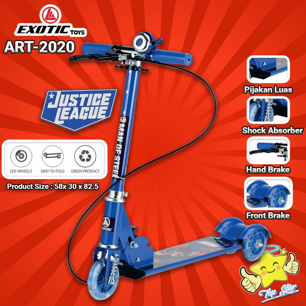 Jual Skuter Anak Otoped Scooter Exotic ST 2020 ada Rem Tangan dan bel ...