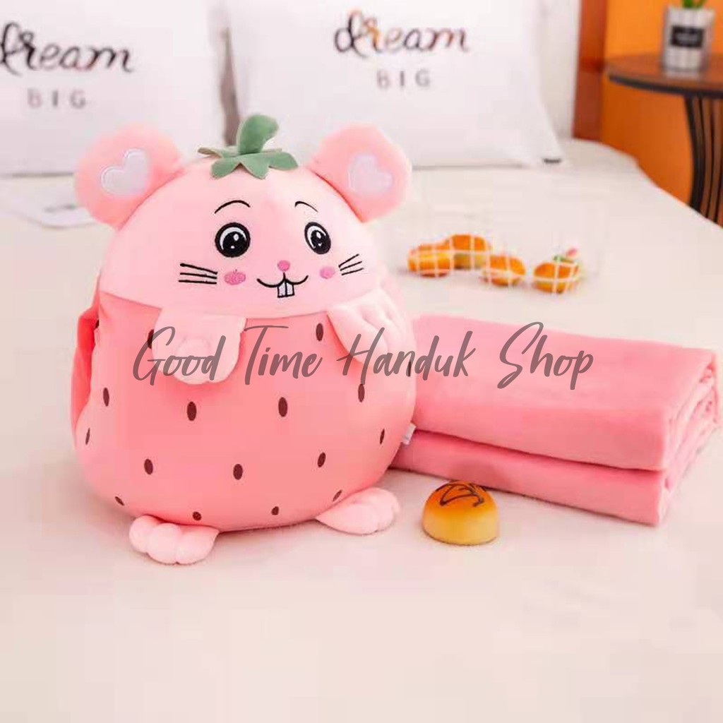 Jual Bantal Selimut / Boneka Selimut Balmut Karakter Buah & Hewan 2 In ...