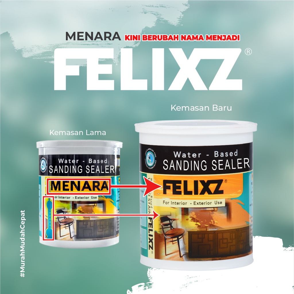 Jual FELIXZ sanding sealer waterbased / cat kayu | Shopee Indonesia