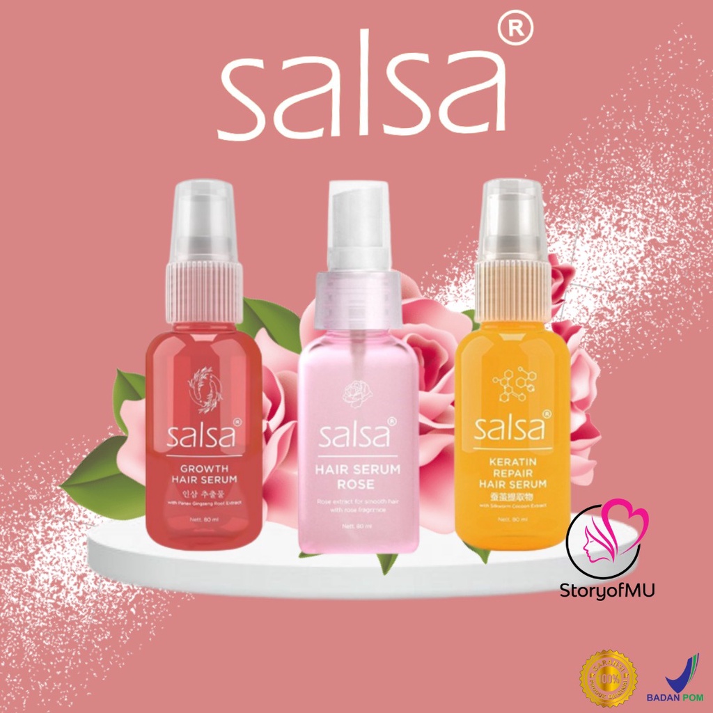 Jual SALSA Hair Serum Spray 80ml - Perawatan Rambut Keratin & Growth ...
