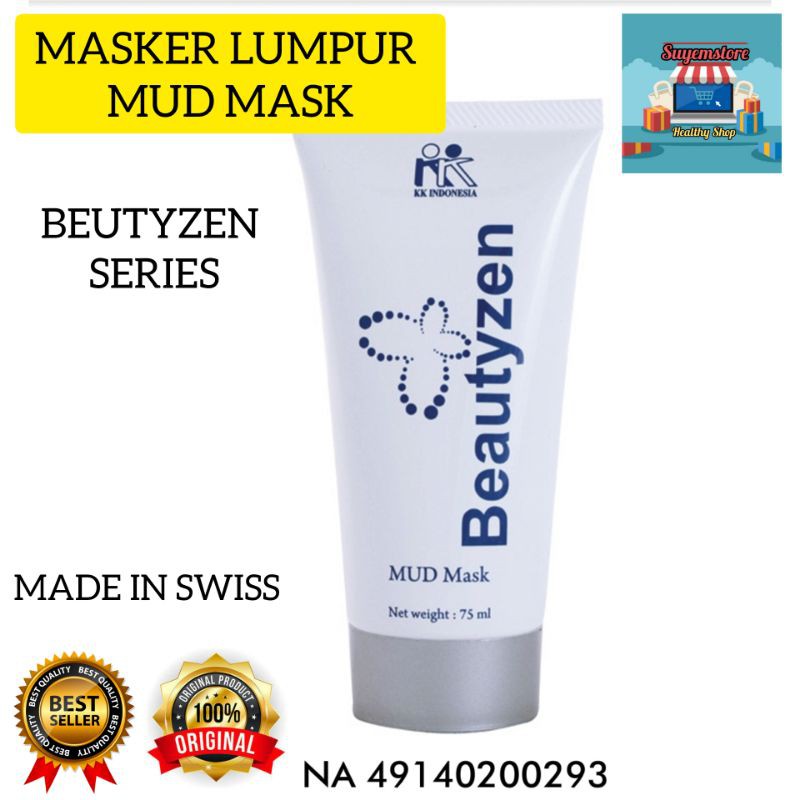 Jual MASKER LUMPUR MUD MASK BEAUTYZEN (75 ML) KK Indonesia Original ...