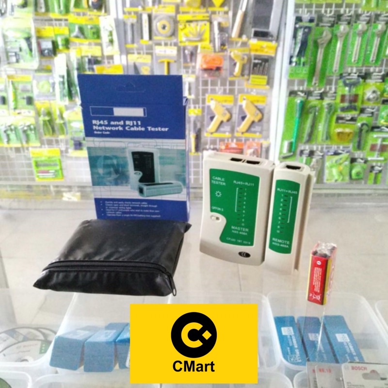 Jual LAN CABLE TESTER RRT NETWORK ALAT TEST UJI KABEL RJ45 RJ 45 RJ11 ...