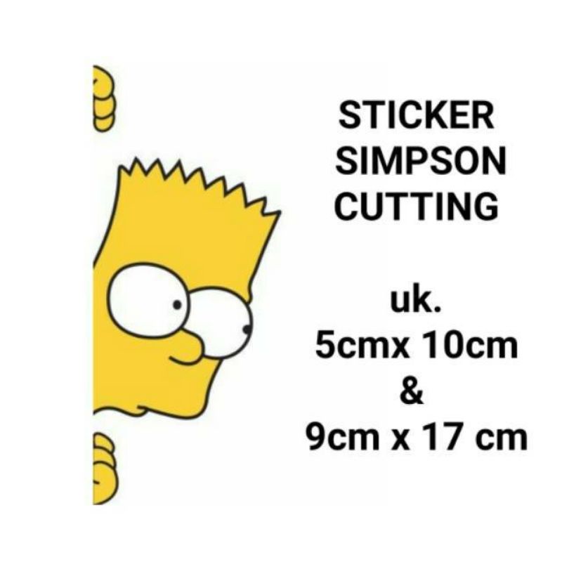 Jual simpsons cutting sticker mobil motor custom sticker cutting ...