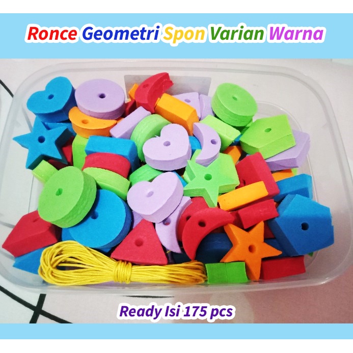Jual Meronce Geometri Spon Mainan Anak Berbagai bentuk | Shopee Indonesia