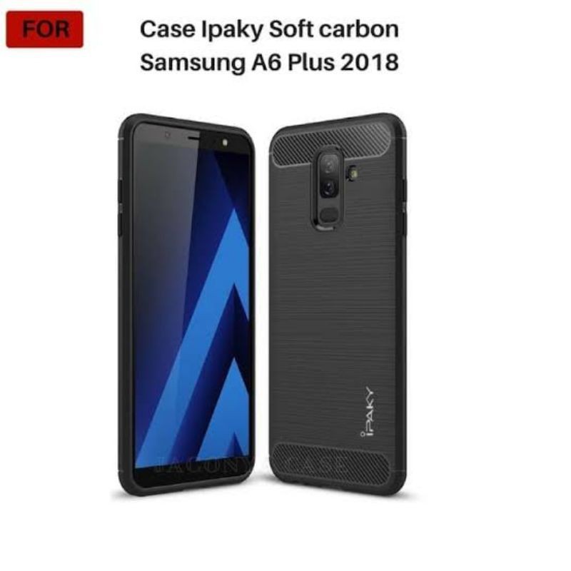 Jual SAMSUNG GALAXY A6 2018 A6 PLUS CASE SLIM FIT CARBON SOFTCASE FIBER ...