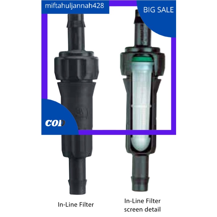 Jual In-Line Filter 19mm merk Antelco Australia untuk Fertigasi ...