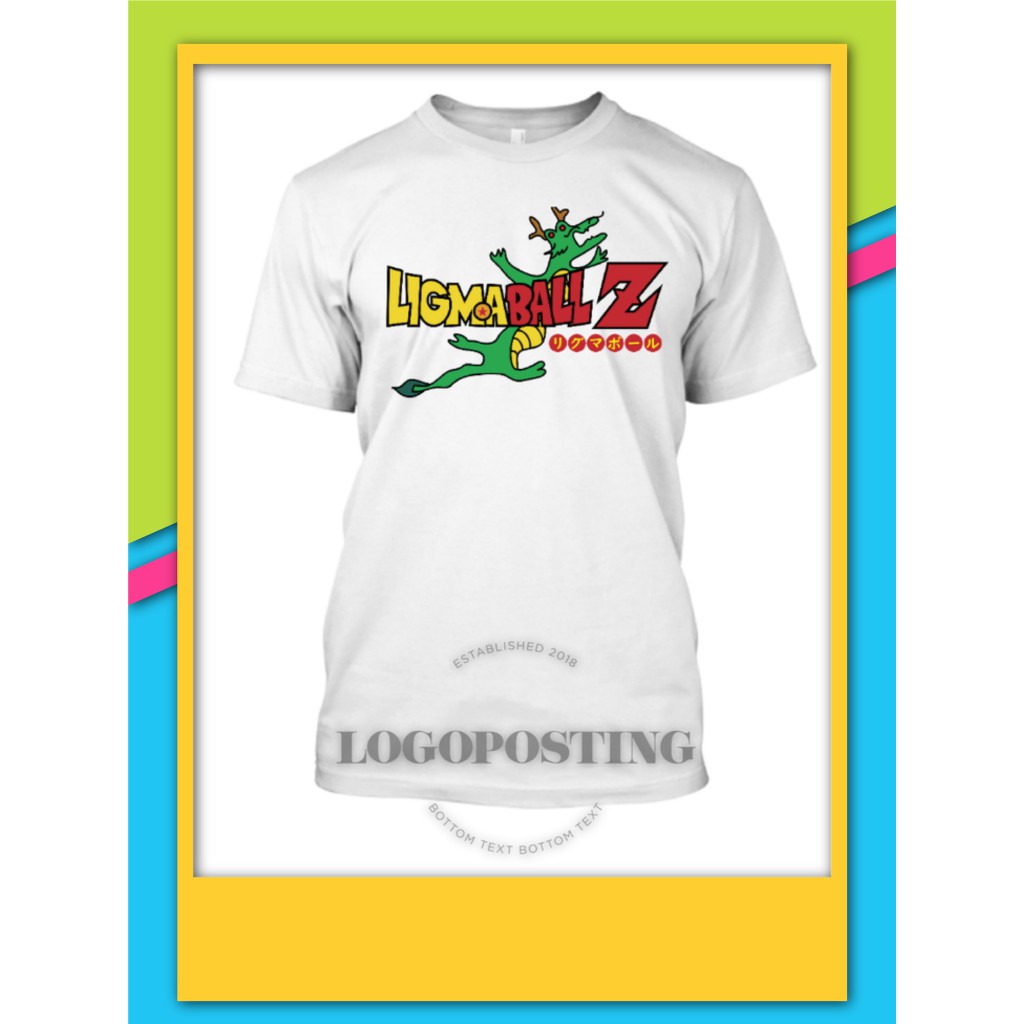 Jual Ligma Ball Z - Kaos Tshirt Logo Parody Dragon Ball Z | Shopee ...