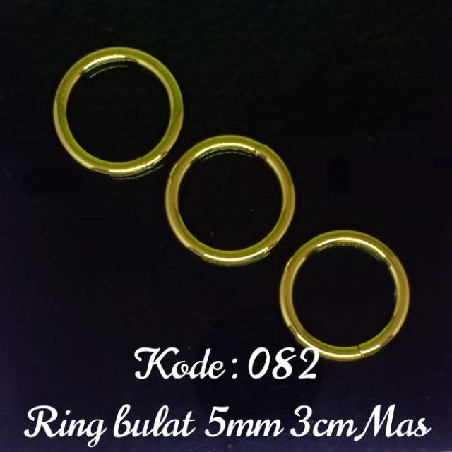 Jual Ring bulat besi ( harga satuan ) Ukuran 2cm s/d 8cm warna emas dan nikel | Shopee Indonesia