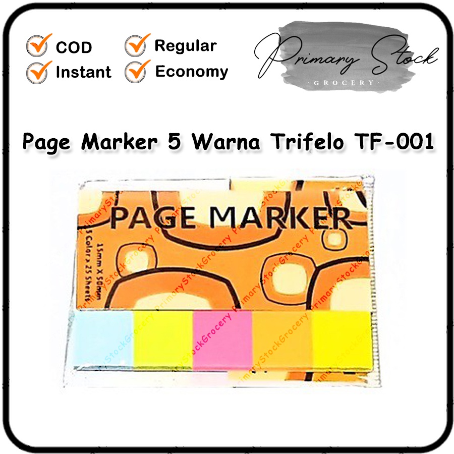 Jual Penanda Buku Kertas Pembatas Page Marker TRIFELO TF-011 | Shopee ...