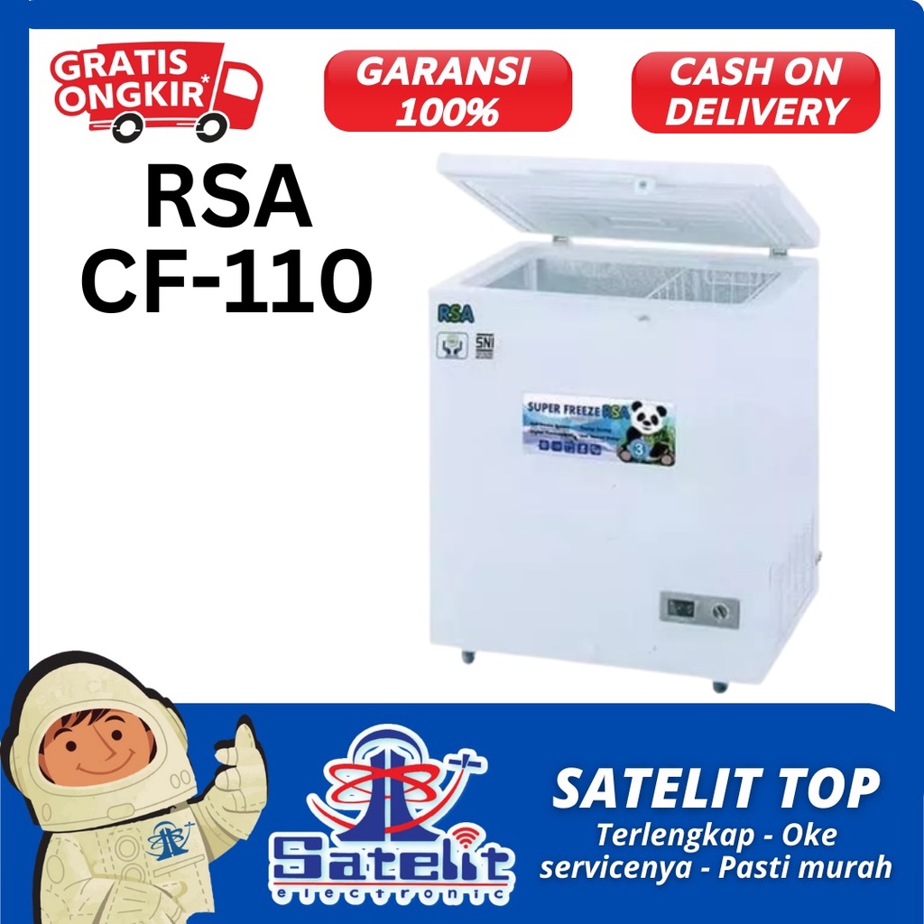 Jual FREEZER BOX / CHEST FREEZER / PENYIMPAN DAGING RSA CF-110 | Shopee ...