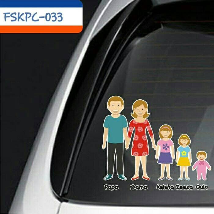 Jual STICKER FAMILY HELLO DAY / STICKER MOBIL / STICKER KELUARGA ...