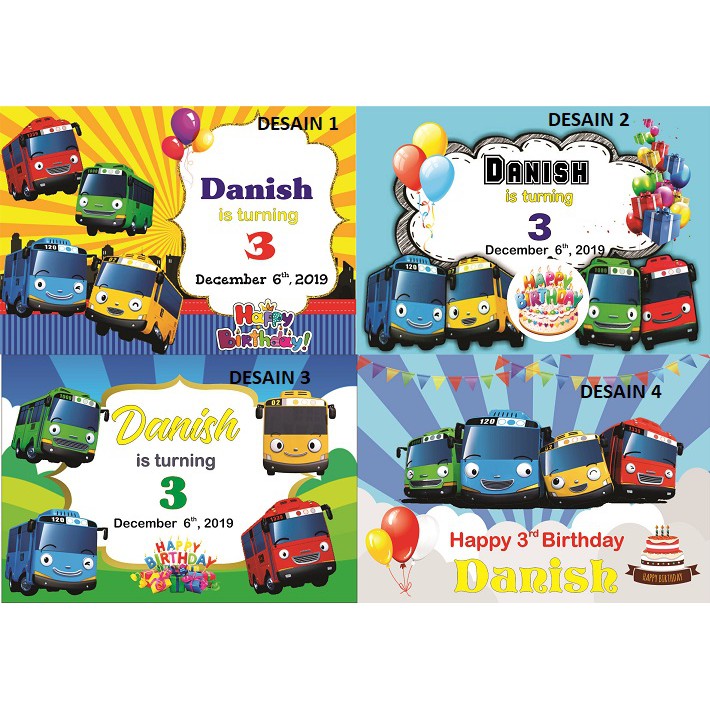 Jual STIKER BENTO /GOODY BAG MOTIF TAYO | Shopee Indonesia