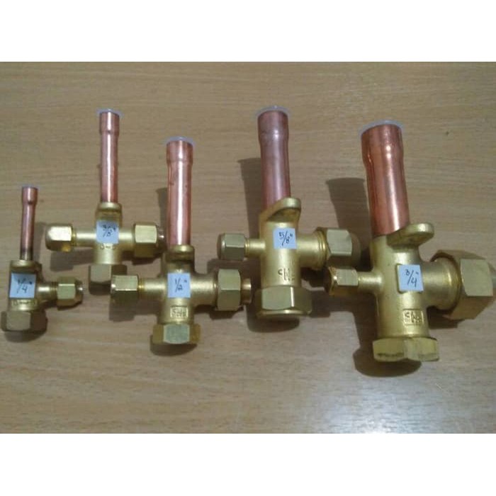 Jual BISA COD Promo Kran/Valve refrigerant 3/8" Lurus- Outdoor AC ...