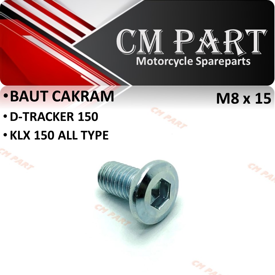 Jual Baut-Baud Disc Piringan Cakram KLX 150/DTracker M8x15 | Shopee Indonesia