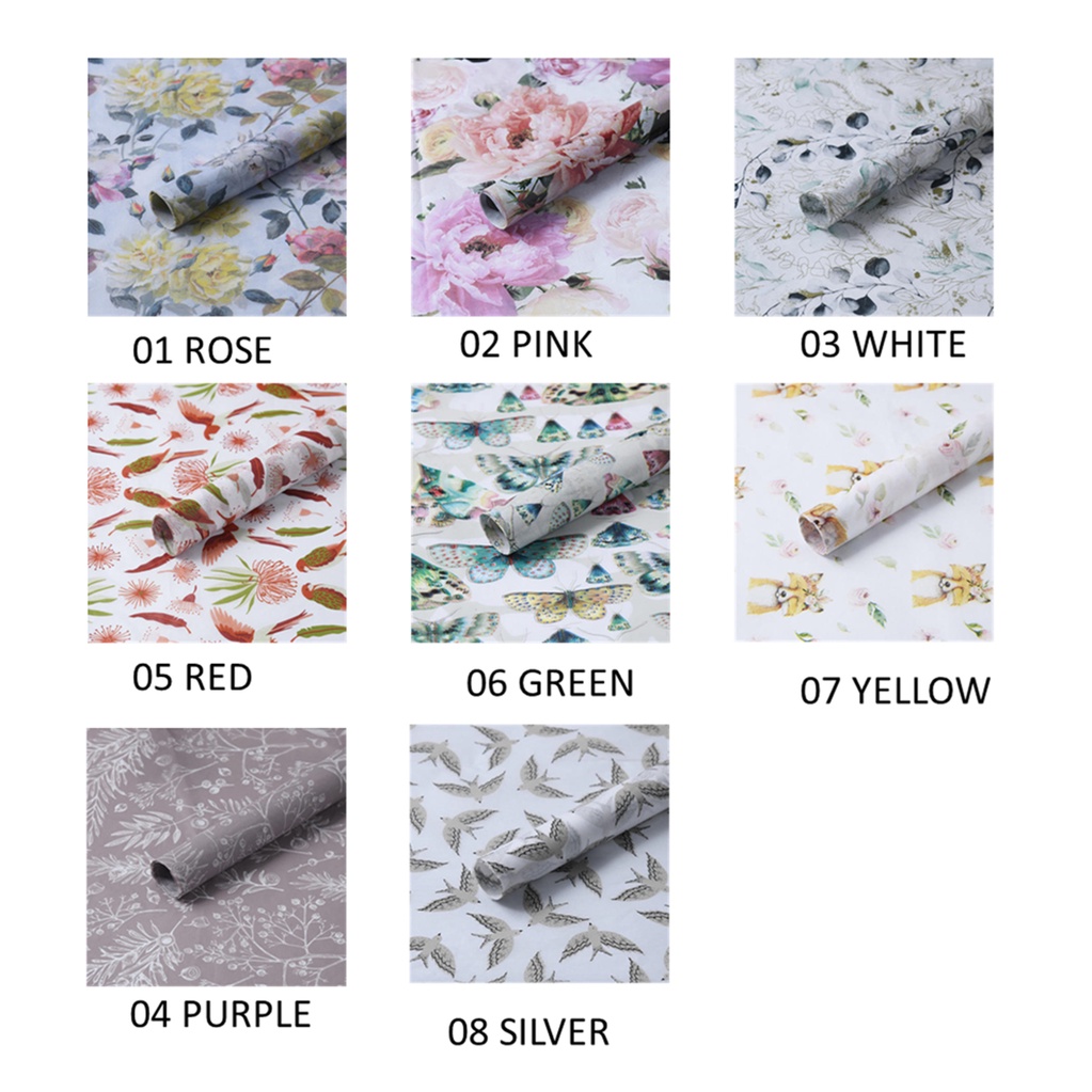 Jual Motif Natural Kertas Bungkus Sepatu / Baju / Doorslag LEMBARAN (50 ...