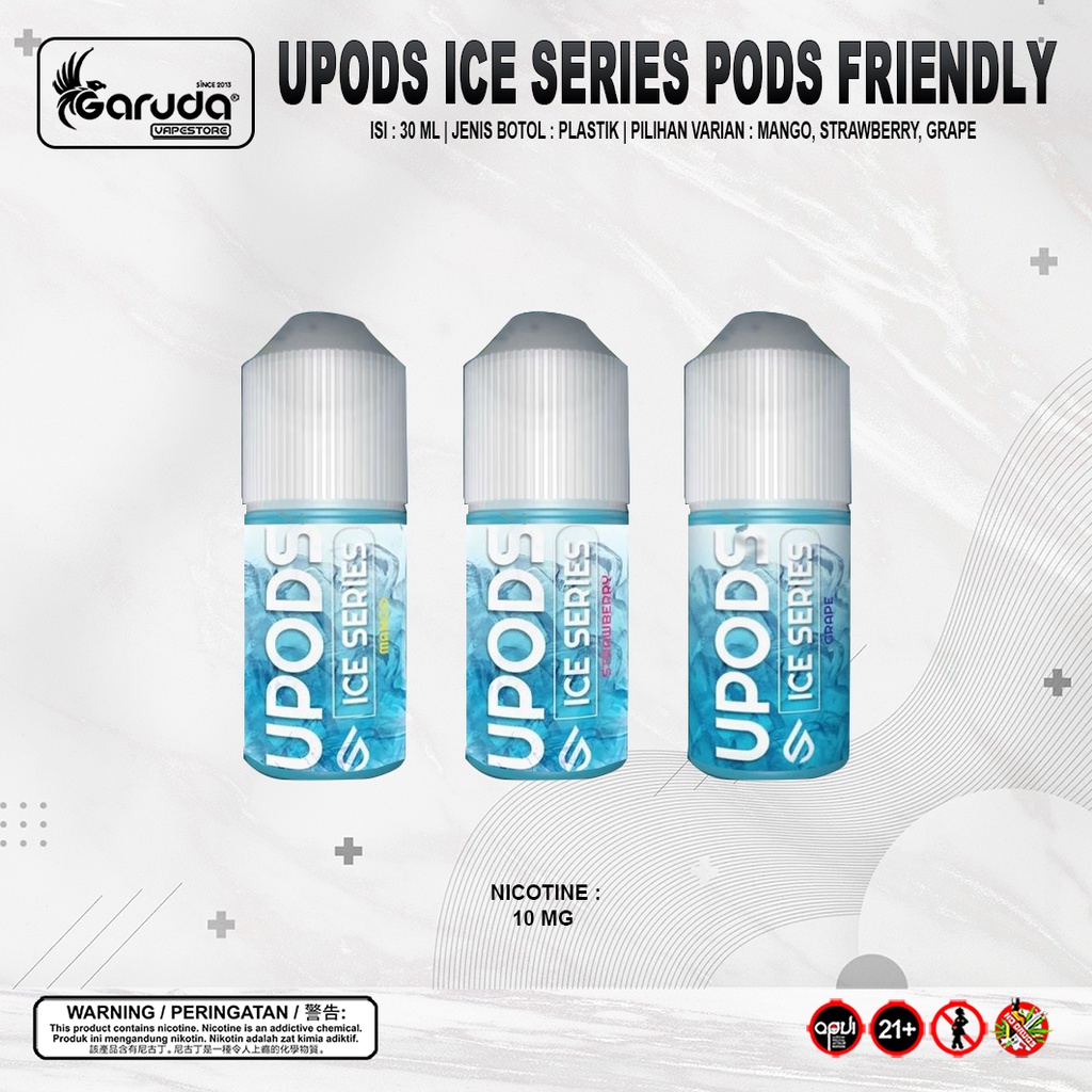 Jual Upods Ice Series Saltnic Liquid 30ml 10mg Bercukai | Shopee Indonesia
