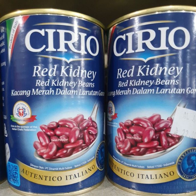 Jual Kacang Merah Dalam Larutan Garam / Red Kidney Beans Cirio 400gram ...