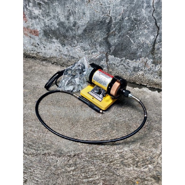 Jual mesin gerinda duduk mini 3 inch - bench grinder 3" mini - mesin ...