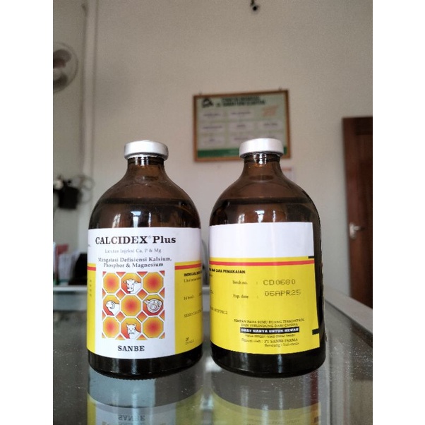 Jual Calcidex plus 100 ml - injeksi kalsium khusus hewan dari SANBE ...