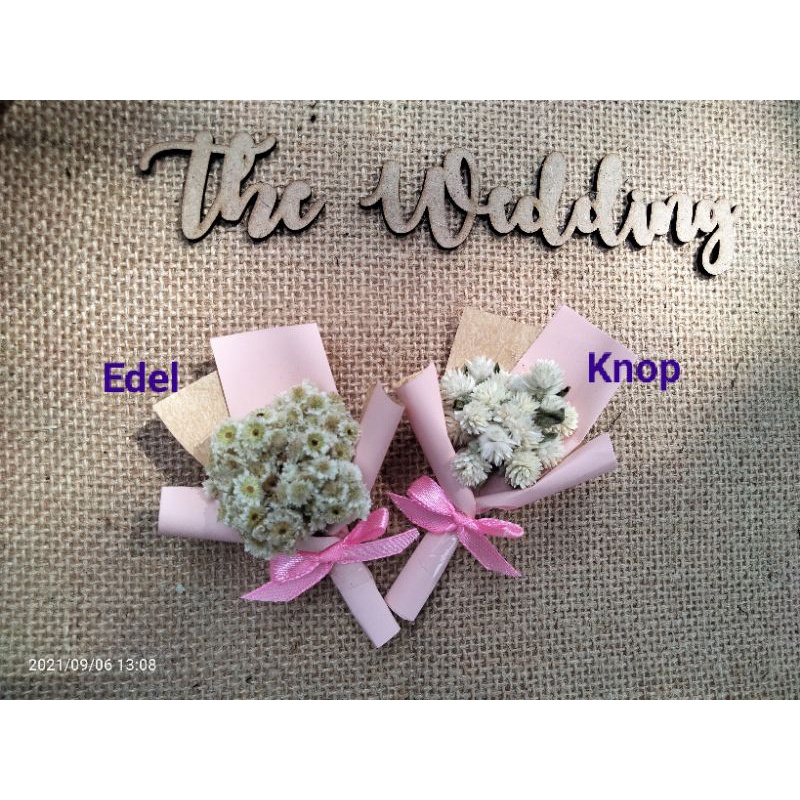 Jual Buket bucket bunga kering mini rustik, Dried flowers hiasan mahar ...