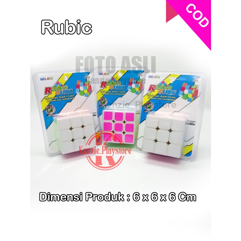 Jual Mainan Rubik Mainan Anak Magic Cube Rubik 3x3 Rubik Kubus Full ...