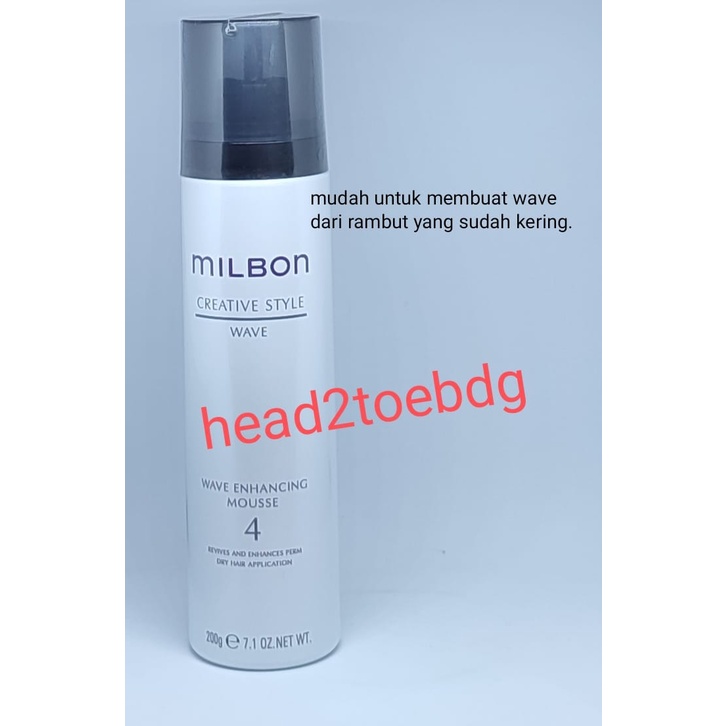 Jual MILBON STYLE WAVE ENCHNING MOUSSE 4 (200g) | Shopee Indonesia