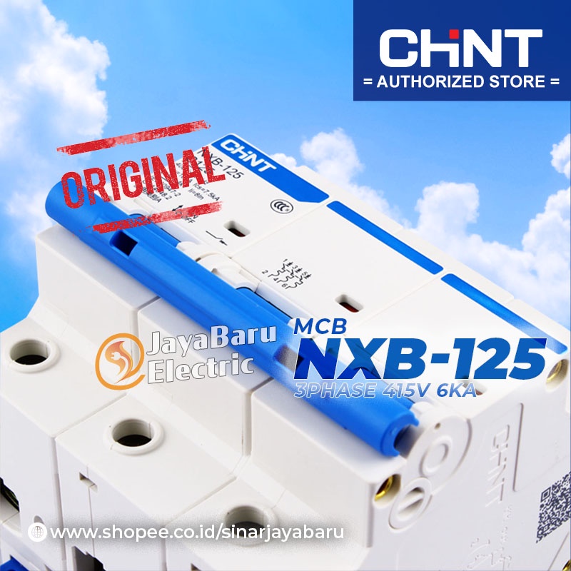 Jual MCB Chint NXB-125 NXB125 3P 80A 100A 125A | Shopee Indonesia