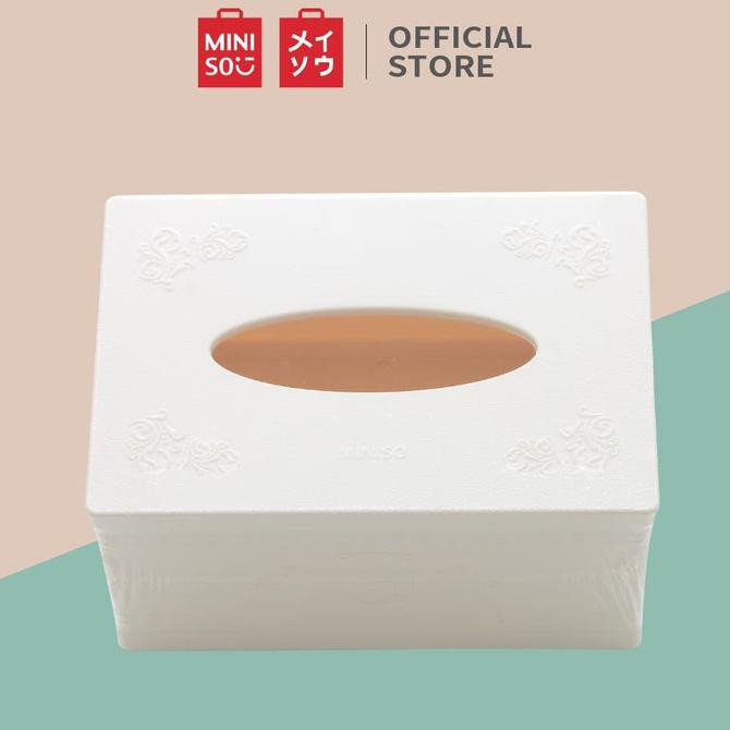 Jual Miniso Official Relief Patterns Tissue Box Small Size | Shopee ...