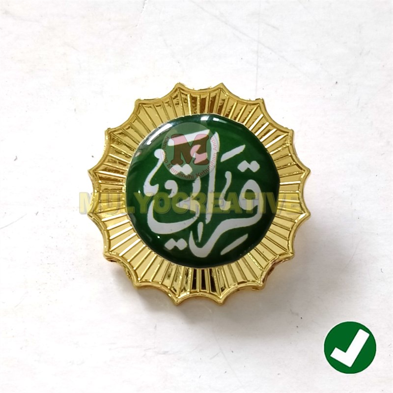 Jual Pin Qiroati Model Matahari Kecil Lencana Pin Qiroati Murah ...
