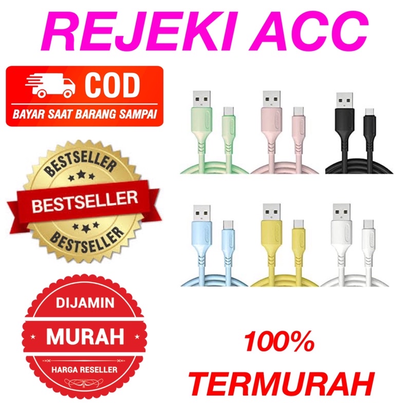 Jual Kabel Macaron Type C micro Cable Data Makaron Fast tipe Fast ...