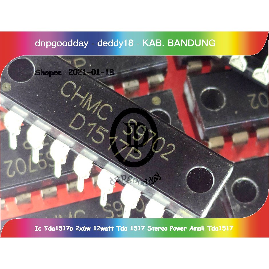 Jual Ic Tda1517p 2x6w 12watt Tda 1517 Stereo Power Ampli Tda1517 ...