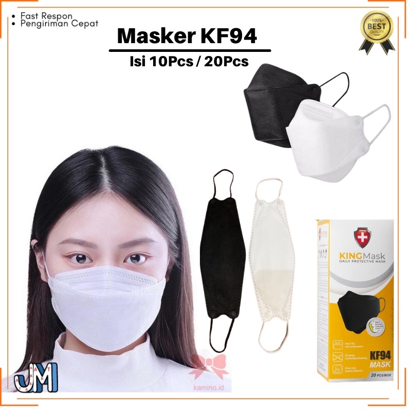 Jual Masker KF94 50 Pcs 5Ply Model Korea Earloop Hijab Disposable | Shopee Indonesia