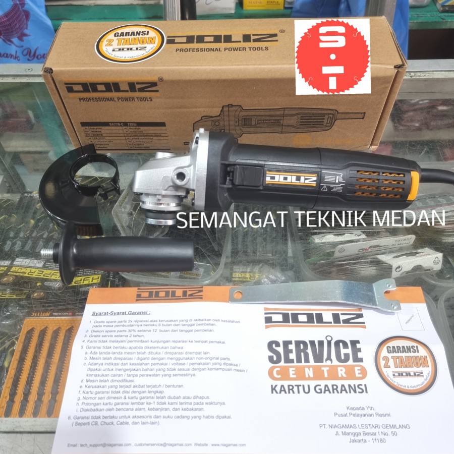 Jual BA770C BA770 GERINDA GRENDA TANGAN ANGLE GRINDER 4" 4 " DOLIZ BA ...