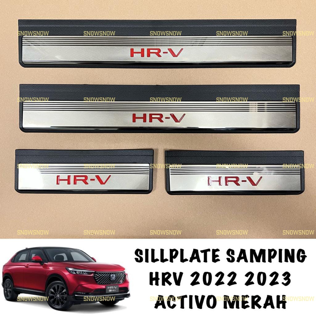 Jual Sillplate Samping Honda HRV 2022 2023 Up Activo Merah | Shopee ...