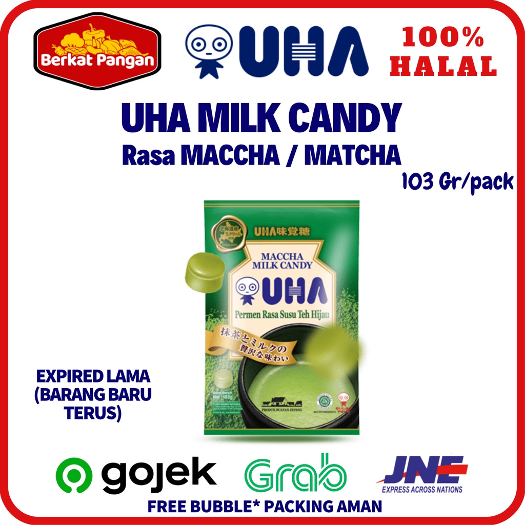 Jual UHA Milk Candy Permen Susu Rasa Mint Matcha Strawberry Coffee ...