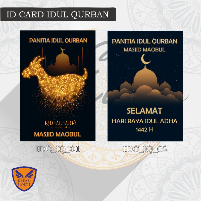 Jual NAMETAG PANITIA IDUL QURBAN / ID CARD PANITIA QURBAN / IDUL ADHA ...