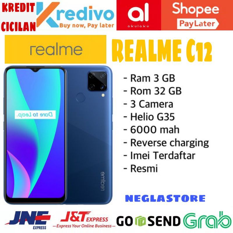 Jual Realme C12 RAM 3/32- GARANSI RESMI REALME 1 TAHUN | Shopee Indonesia