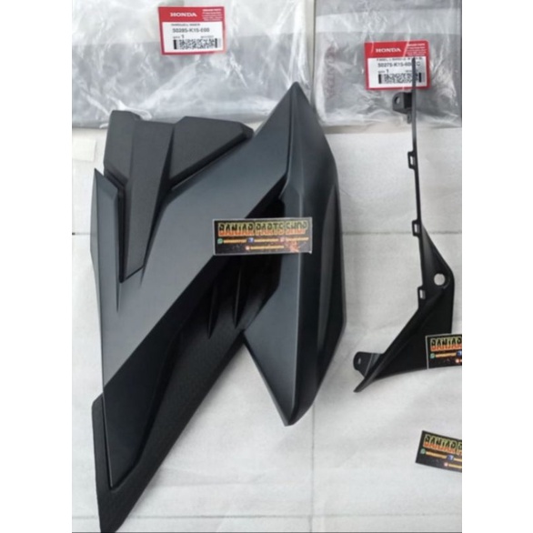 Jual SHROUD CB150R LED V3 SET PANEL SHROUD HITAM DOFF SAYAP TANGKI LUAR ...