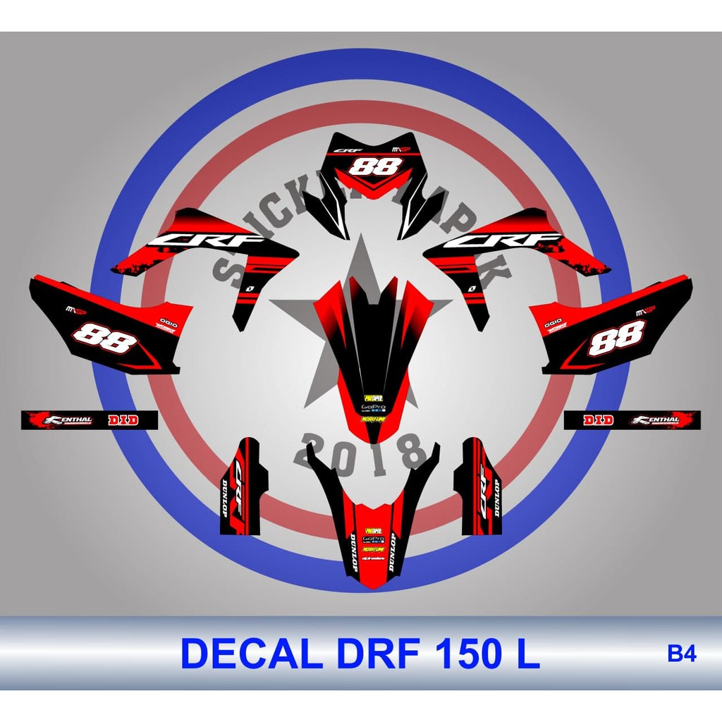 Jual STICKER DECAL Motor CRF150L Sticker Bapak | Shopee Indonesia