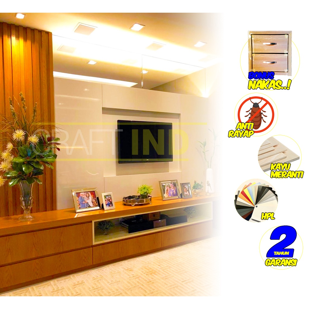 Jual MEJA TV HPL MURAH | RAK TV HPL | BUFFET TV HPL | PARTISI PAJANGAN ...